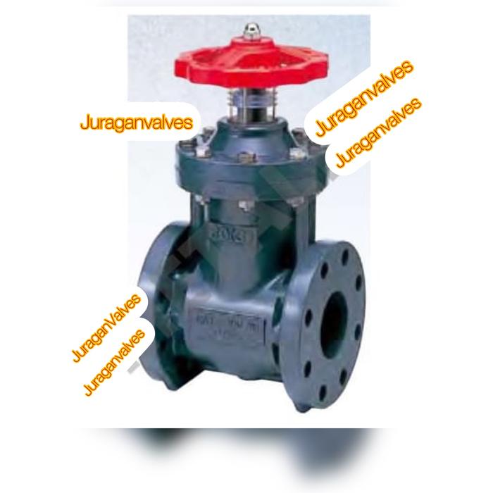 Jual 3 inch Gate valve pvc flange jis 10k 3 inch asahi jepang japan ori ...