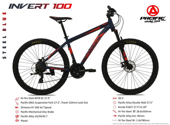 Jual Sepeda MTB 27.5" Inch Pacific Invert 100 - STEEL BLUE - Jakarta ...
