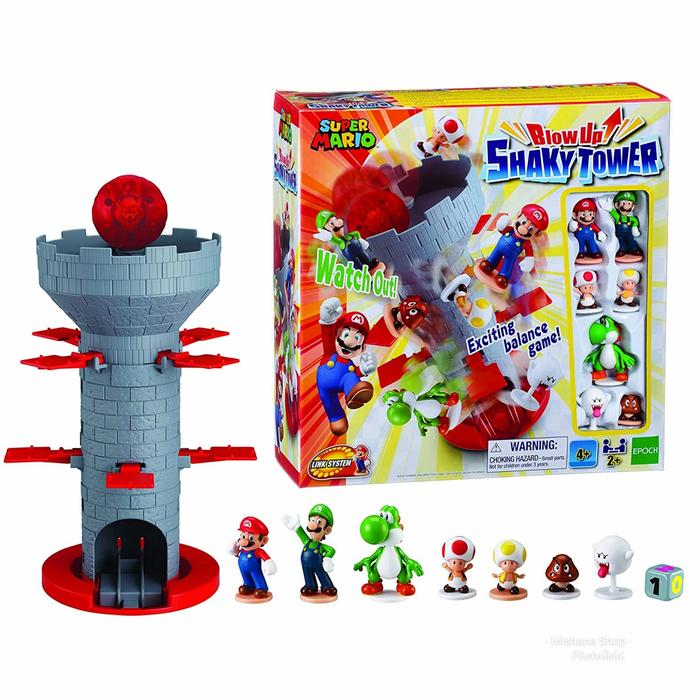 Promo Super Mario Bros Shaky Tower Balancing Game Arcade Epoch Cicil 0% ...