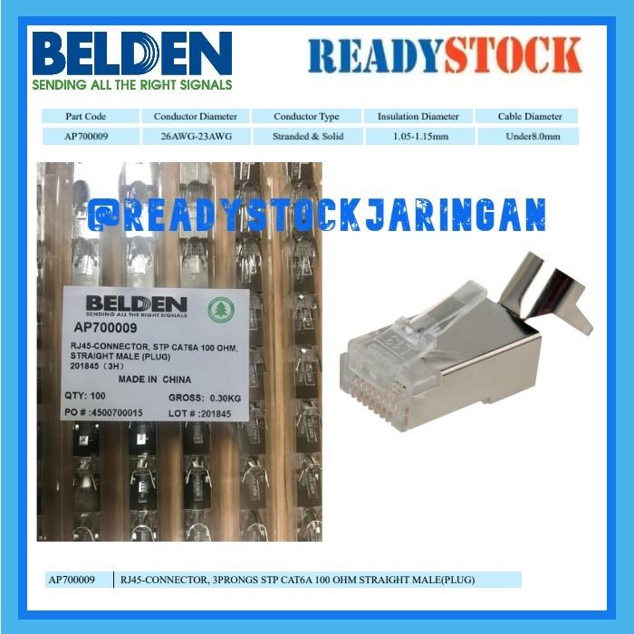 Jual Belden AP700009 Connector STP RJ45 Cat 6A 10Gb ECERAN - Jakarta ...