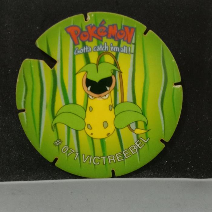 Jual mainan hadiah chiki tazos spin 3d pokemon vintage jadul victreebel ...