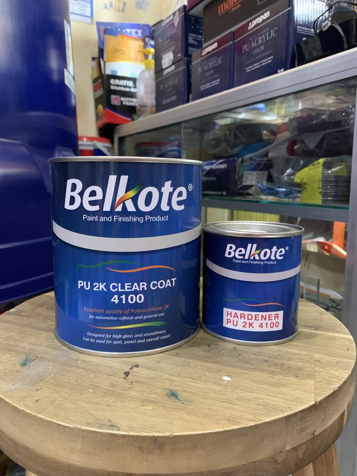Jual clear coat belkote 4100 PU 2K 1L (base+hardener) - Kota Tangerang ...
