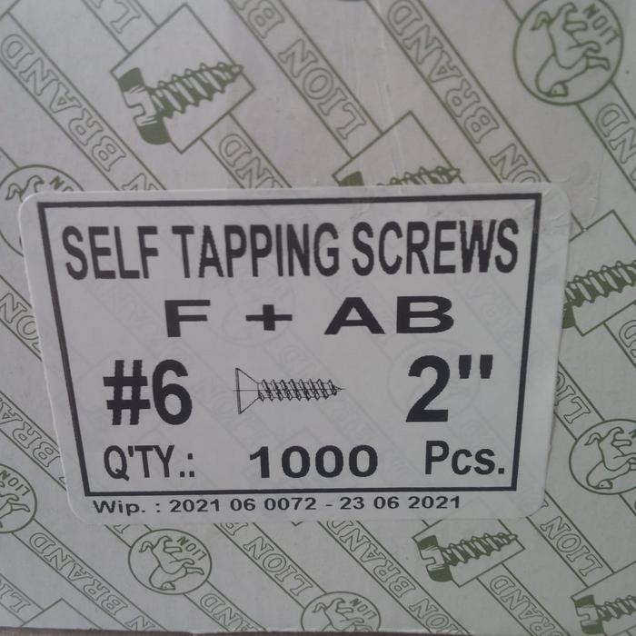 Jual SEKRUP PHILIP/SKRUP FAB/TAPPING SCREW 6 x 2'' (5 cm) - Kota ...