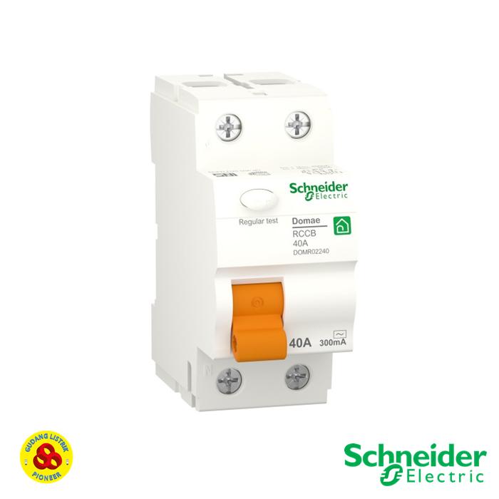 Promo Schneider ELCB / RCCB Domae 2P 40A 30mA DOMR01240 1P+N 40 Amp Cicil 0% 3x - Jakarta Pusat ...