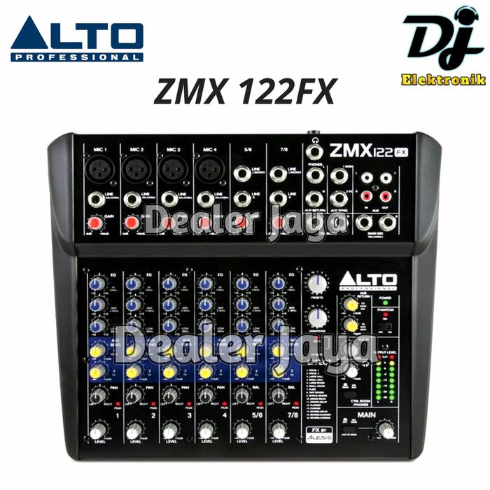 Jual Mixer Analog Alto ZMX 122 FX / 122FX - 8 channel - Kota Malang - Dealer Jaya Elektonik ...