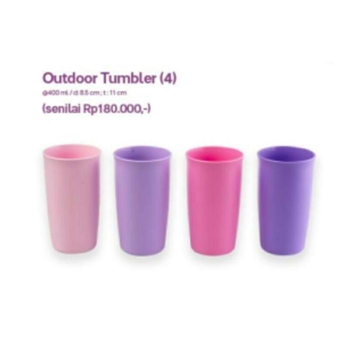 Jual Tupperware Outdoor Tumbler 4pcs gelas warna baru - Jakarta Pusat ...