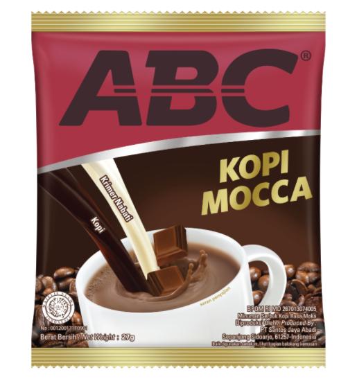 ABC Coffee Mocca combines coffee, milk, and chocolate in a 10x27g ...