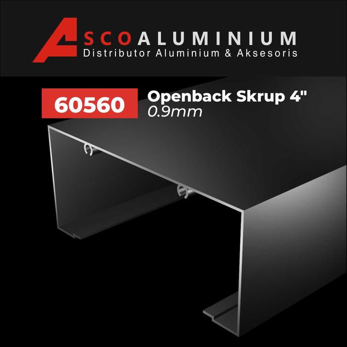 Jual Alumunium, aluminium Open Back Skrup 4 Inch Profile 60560 Alexindo ...
