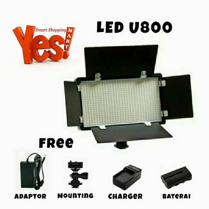 Jual Professional Photo & Video LED Light Kit Pro LED 800 U800 ...