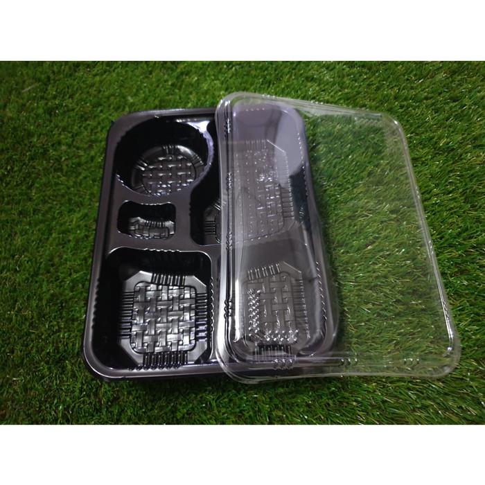 Jual Mika Kotak Bento 6 Take Away Plastik Sekat 5 Tahan Panas Packaging ...
