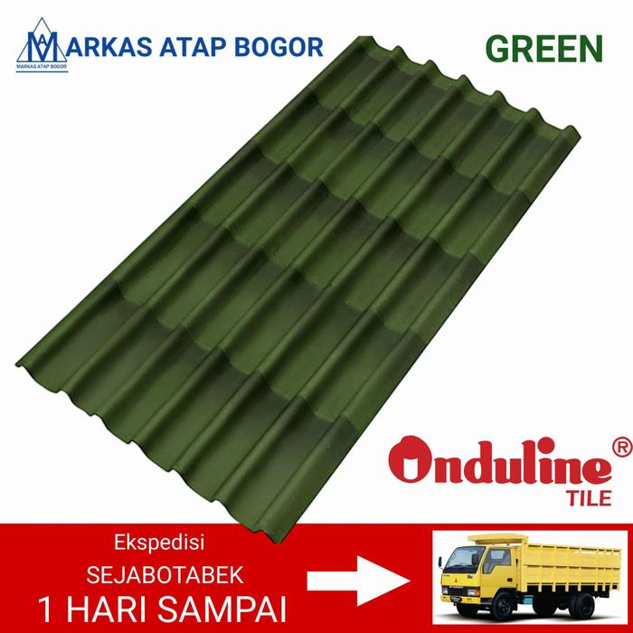 Jual Atap Onduline Tile Hijau Genteng Onduline 200 x 95 cm - Kab. Bogor ...