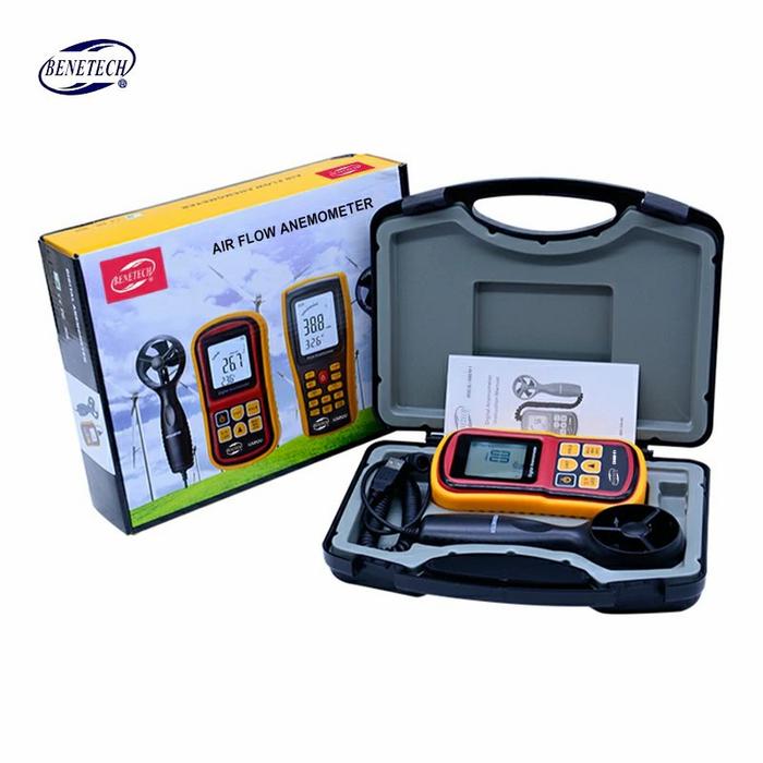 Jual ORI BENETECH GM8901 LCD DIGITAL ANEMOMETER WIND SPEED AIR METER ...