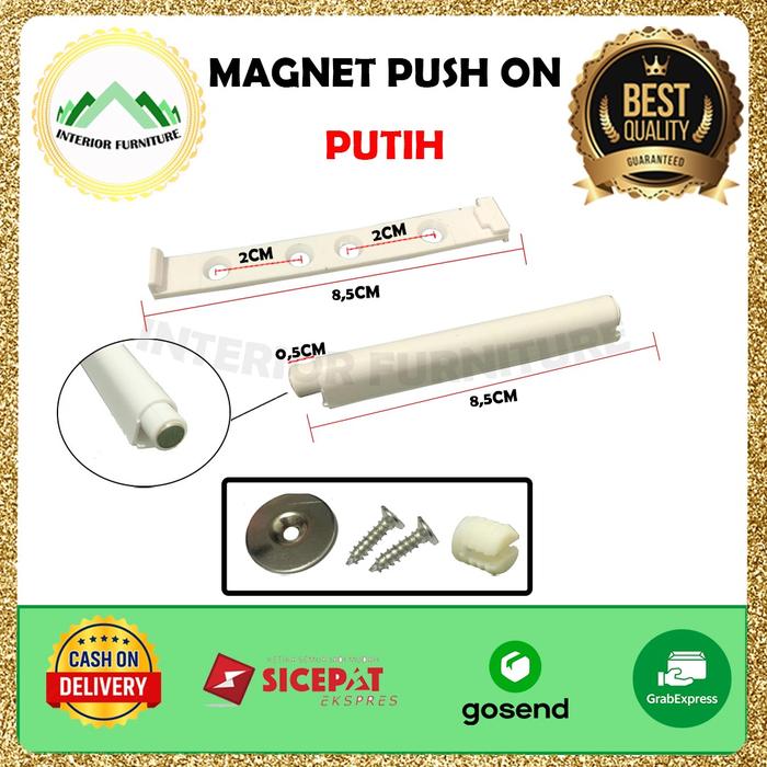 Jual Magnet Push Open Pintu Kayu / Magnet Tip On Magnet Damper Catches ...