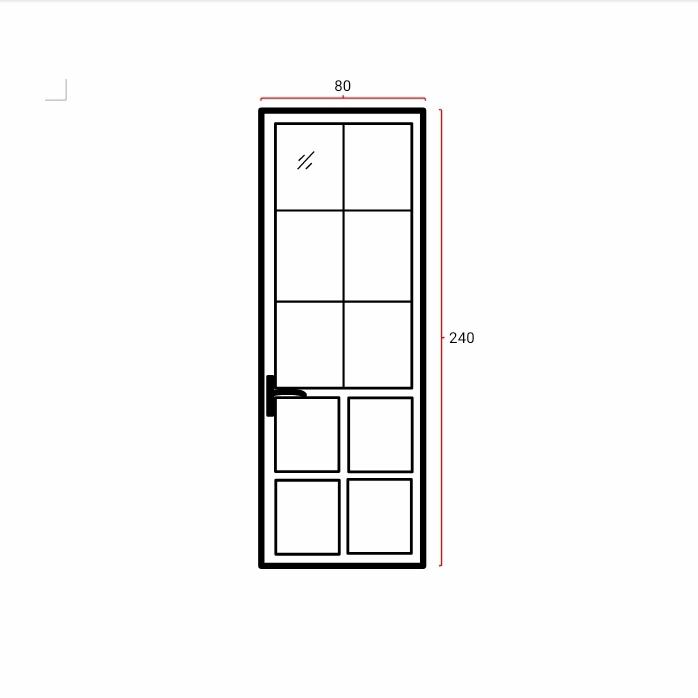Jual Pintu Aluminium Panel kombinasi Kaca 80x240 - Kota Depok - kusen ...