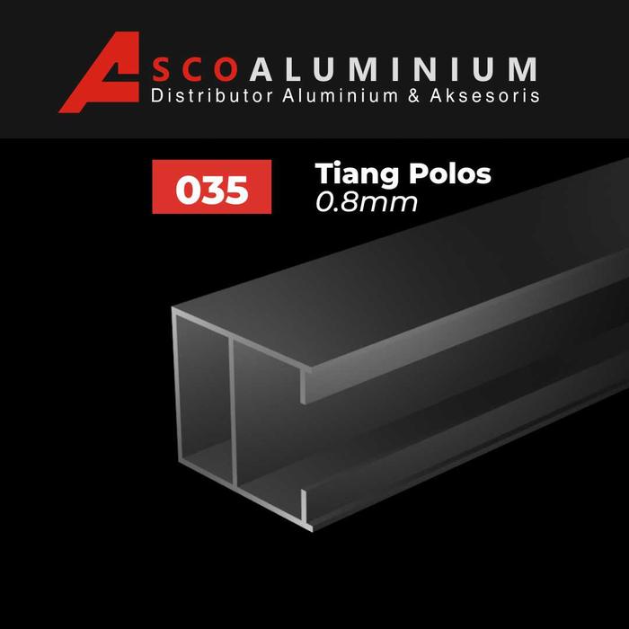 Jual Alumunium Tiang Polos Sliding Window Profile 035 alexindo - Putih ...