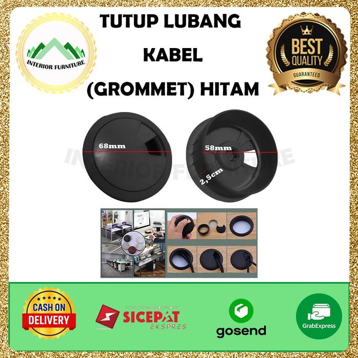 Jual Tutup Lubang Kabel /grommet cable / tutup glomet 70mm plastik ...