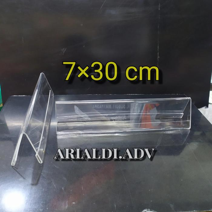 Jual papan nama meja acrylic segitiga ukuran 7×30 cm - Jakarta Pusat ...