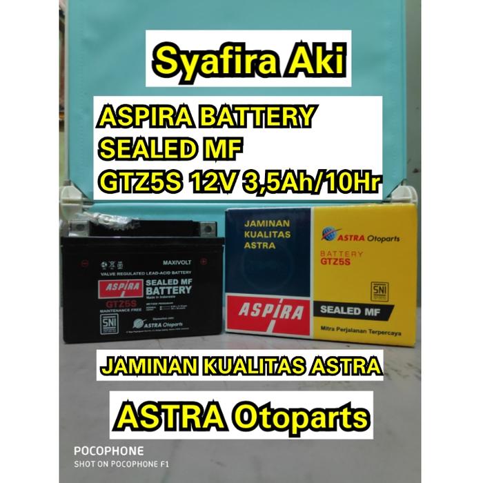 Jual Aki Motor Beat,Vario 110,Supra X125 GTZ5S MF Aki Kering - Jakarta Selatan - SYAFIRA AKI ...