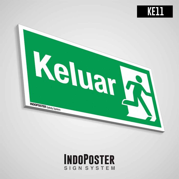 Jual Safety sign emergency rambu K3 PVC tanda pintu keluar - S - Kab ...