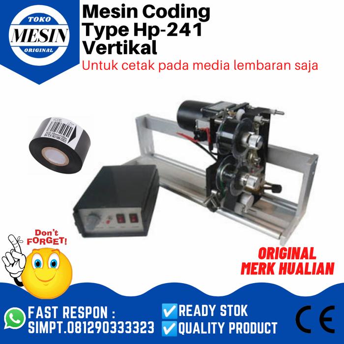 Jual Mesin Coding Hp-241 mesin cetak expired date/kode produksi Hualian ...
