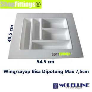 Jual Modelline Rak Sendok Plastik Laci Dapur Kitchen Drawer Cutlery ...