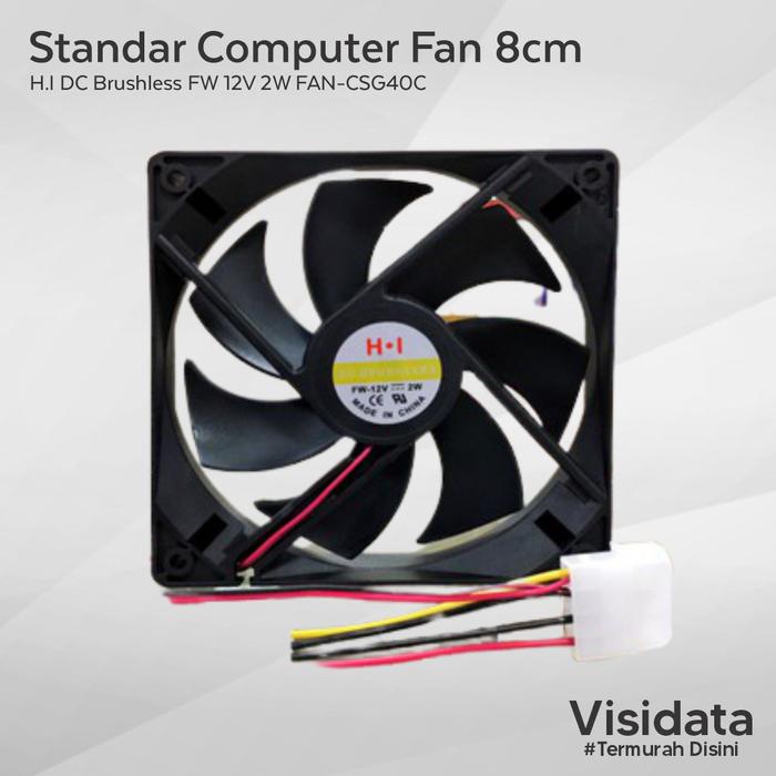 Jual Fan Casing PC 12cm 8cm Bening/Hitam/Kipas Case CPU Cooler Standar ...