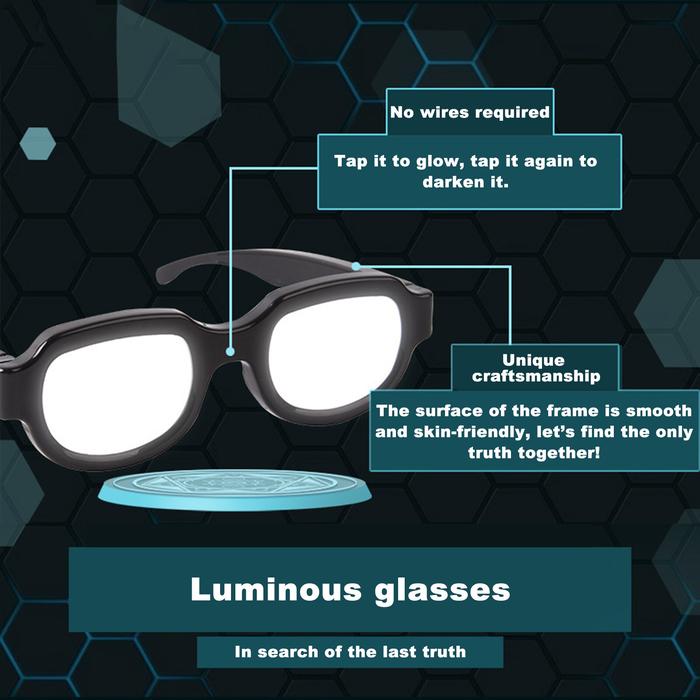 Jual Kacamata Anime LED Glowing Glasses Luminous Toy Cosplay Japan ...