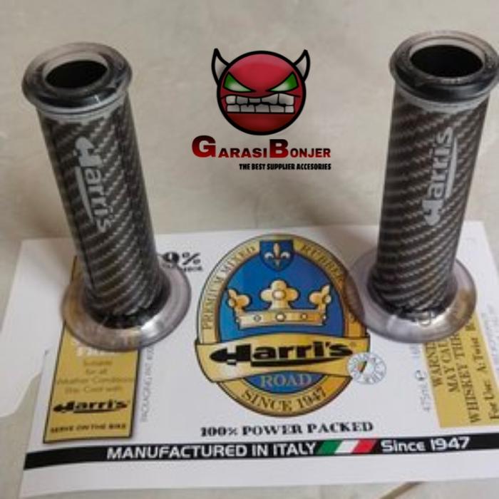 Jual HANDGRIP GRIP HANDFAT MOTOR HARRIS CARBON NMAX UNIVERSAL ORIGINAL ...