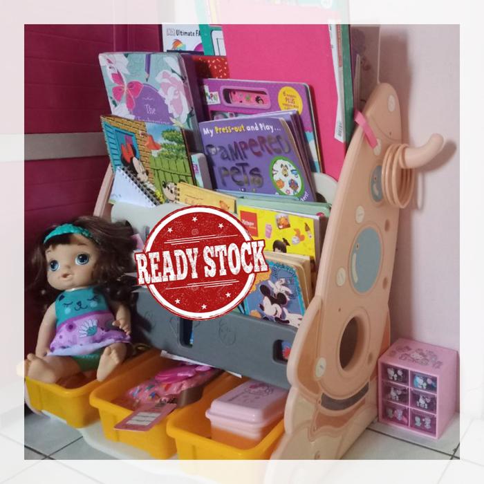 Jual Rak Buku Anak 5 Tingkat Roket / Rocket Book Shelf/rak Buku ...