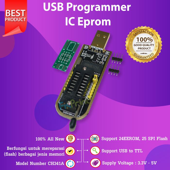 Jual Ch341a Ch341 24 25 Series Eeprom Flash Bios Usb Programmer Di