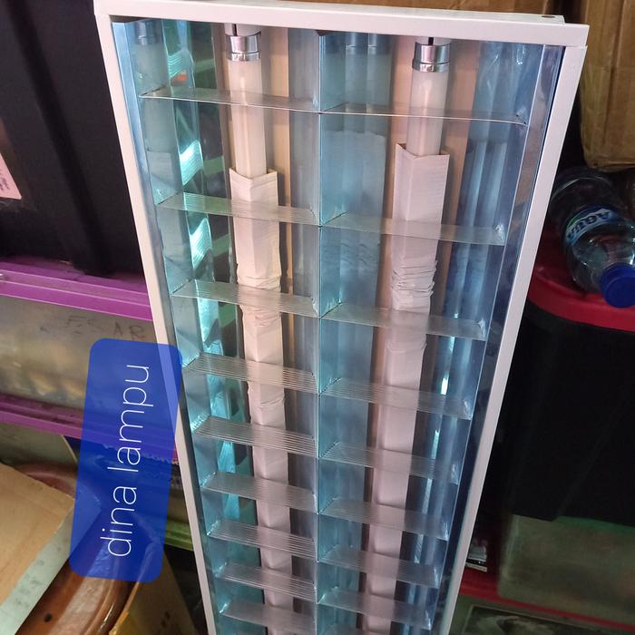 Jual kap lampu RM 2x36w+Tl led 16watt philips/kap RM 2x16w led set ...