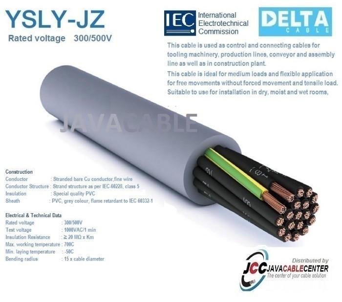Jual Kabel YSLY-JZ 16x0,75mm multicore cable 300/500V (Brand : Delta / SMI) - Jakarta Timur ...