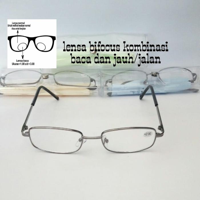 Jual kacamata bifokus baca dan jauh lensa asli kaca - Jakarta Barat ...