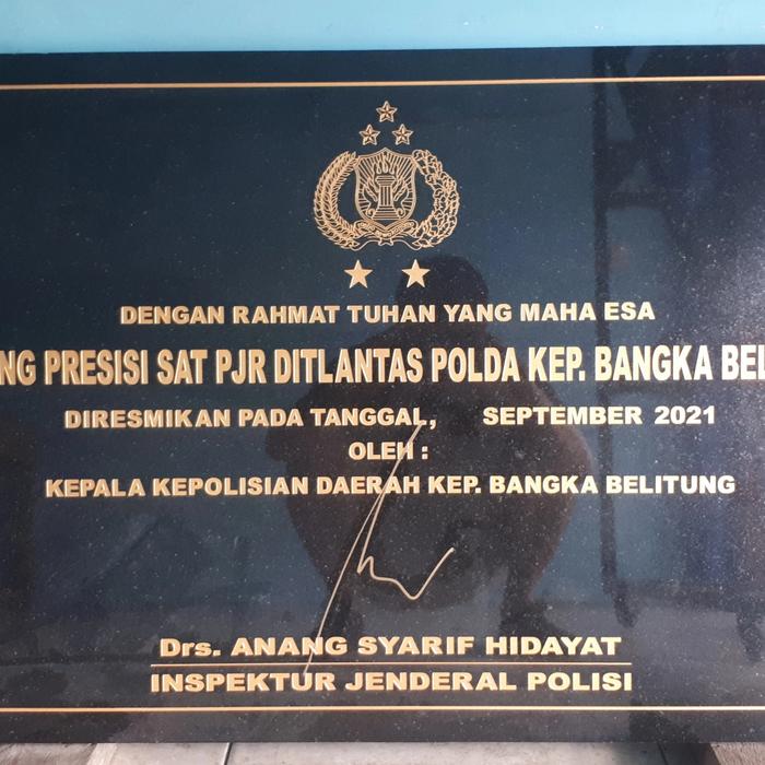 Jual prasasti peresmian gedung granit - Kota Pangkal Pinang - ALAM ...