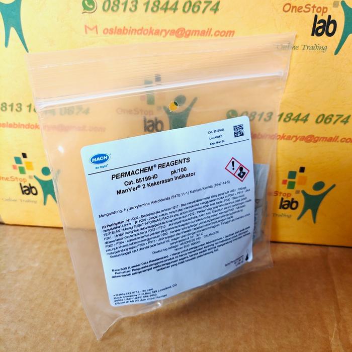 Jual HACH 85199 Manver 2 Hardness Indicator Powder Pillow for 50 mL ...