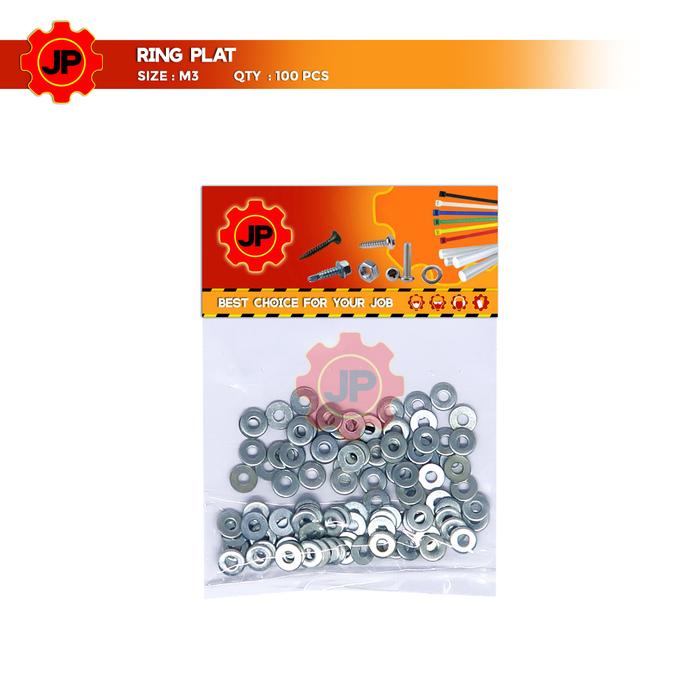 Jual RING PLAT M 3 - RING PLAT BAUT M3 ISI 100 PCS - Kota Cirebon ...