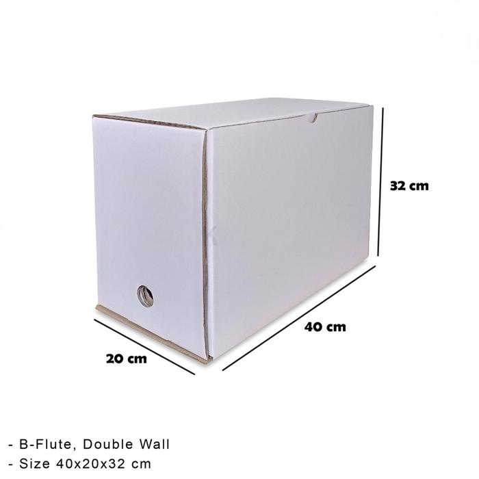 Jual Box File 40x20x30 Kardus Dus Arsip Putih Polos Filebox Kotak ...