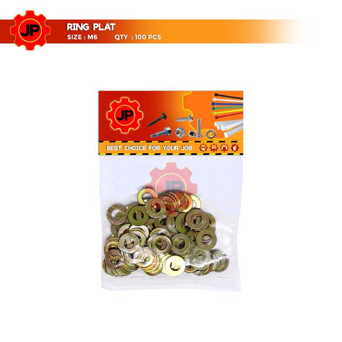 Jual RING PLAT M 6 - RING PLAT BAUT M6 ISI 100 PCS - Kota Cirebon ...