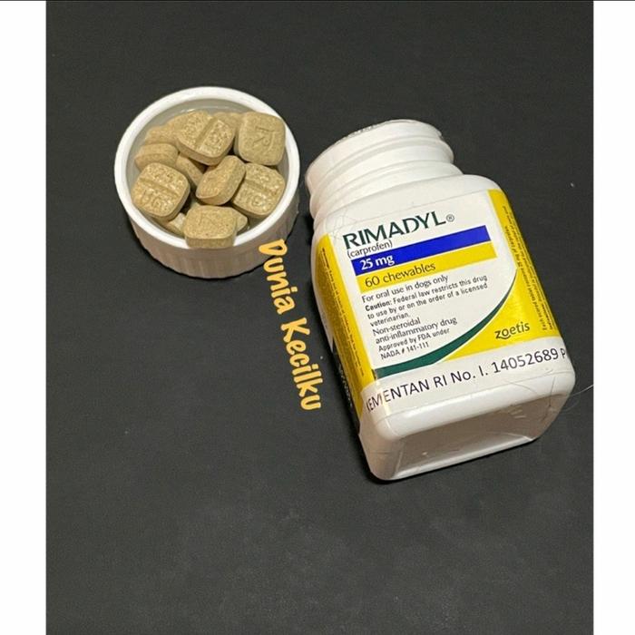 Jual Rimadyl 25mg For Dogs Anti Radang dan Nyeri (ECER) / Tablet - Kota ...