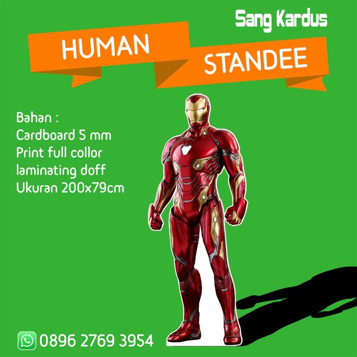 Jual HUMAN STANDEE KARAKTER IRON MAN UKURAN 200X79CM - Jakarta Pusat ...