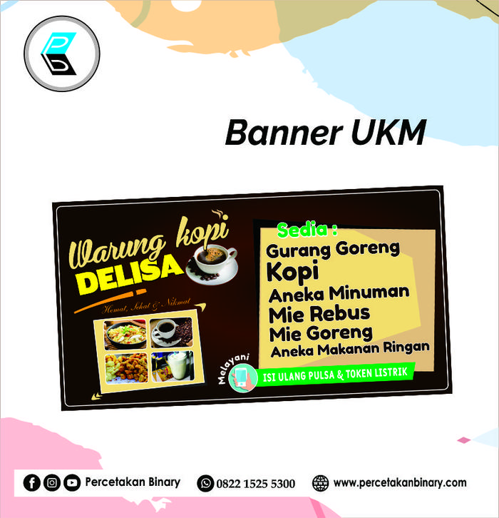 Jual File Design Spanduk Warkop | CDR Corel | Editabel - Kab ...