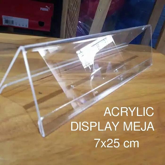 Jual akrilik name plate tag papan nama meja akrilik 2 sisi 7x25 cm ...