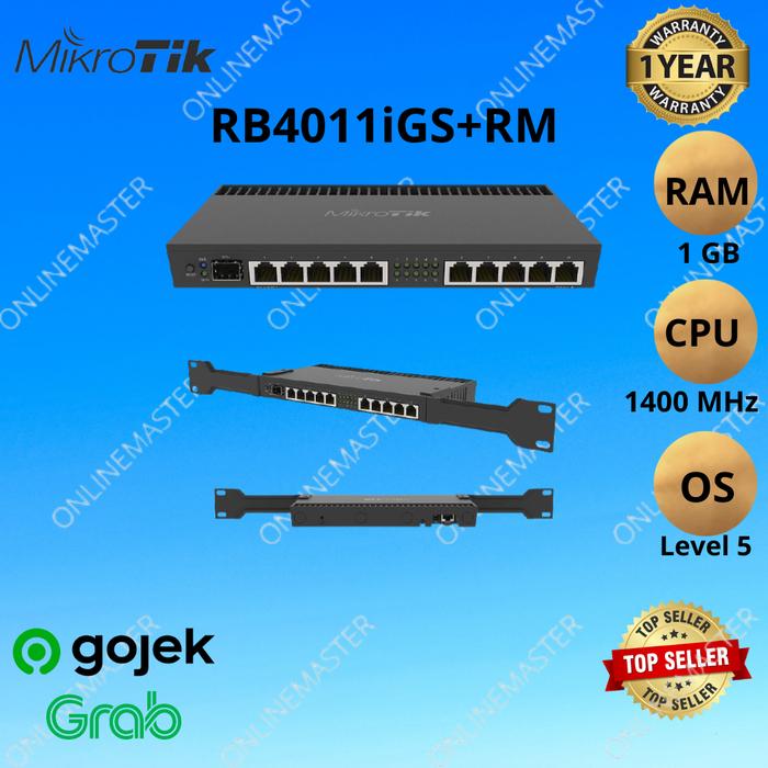 Jual Mikrotik Router indoor RB4011iGS+RM - Jakarta Pusat - ONLINEMASTER ...