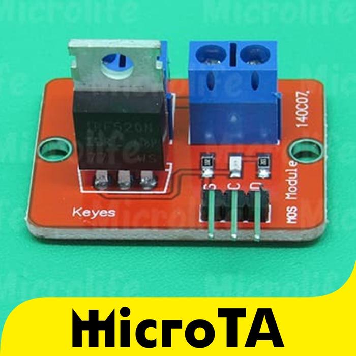 Jual Mosfet IRF520 0 - 24v 5A Solenoid LED Motor Driver Module - Kab ...