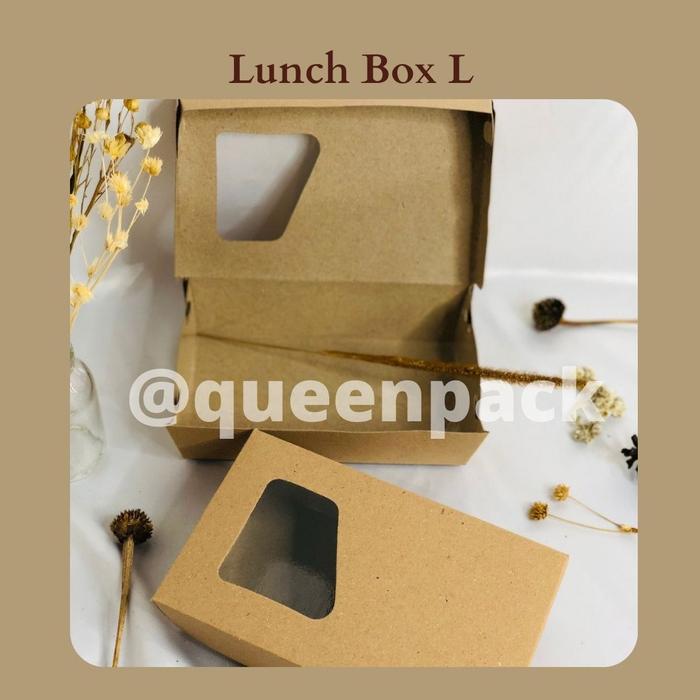 Jual KARDUS/BOX LUNCH BOX LEMBARAN COKLAT UK L KOTAK MAKAN/KARDUS MAKAN ...
