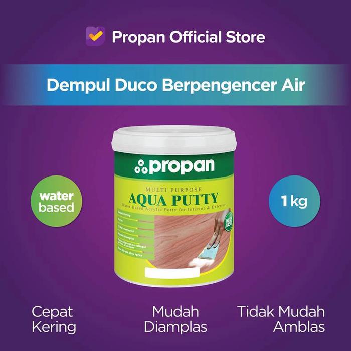 Jual DEMPUL DUCO PLAMUR KAYU WATERBASED PROPAN AQUA WOOD PUTTY GREY 1KG ...
