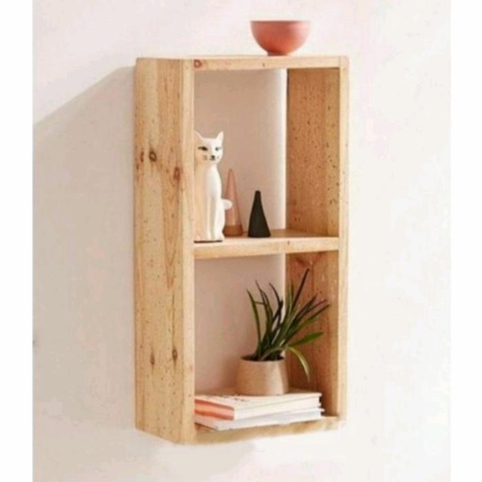 Jual Rak Dinding Minimalis/Rak Dinding Tingkat kayu Jati Belanda - Kab ...