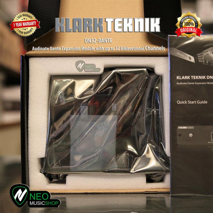 Jual Klark Teknik Dn32-dante Audinate Expansion Module With Up To 32 Ch ...