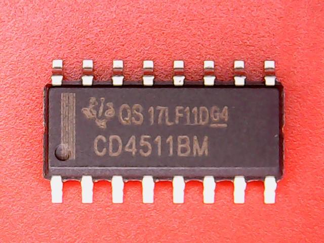 Jual IC CD4511 SMD MOS BCD To 7 Segment Latch Decoder Driver IC CD ...
