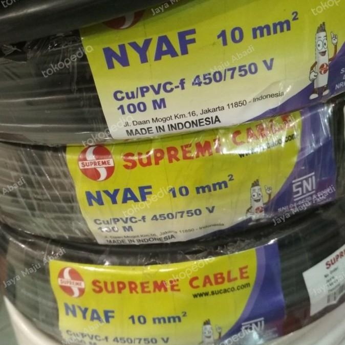Jual Kabel Supreme NYAF 10 mm Hitam Potongan / Per Meter - Jakarta Pusat - JayaMajuAbadi | Tokopedia